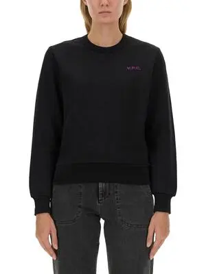 A.p.c. Classic Logo Sweatshirt - Black