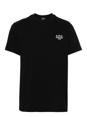 A.p.c. Straight Cut Organic Cotton T-shirt Size - Black