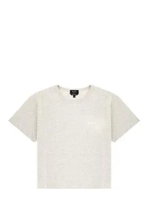 A.p.c. Logo T-shirt In Cotton - Grey