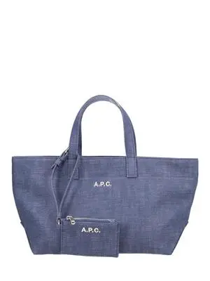 A.p.c. Mini Drummer Tote Handbag - Blue