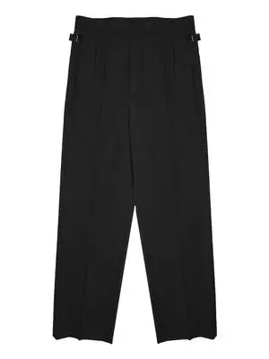 BE ABLE Pleated Wide-leg Trousers - Black