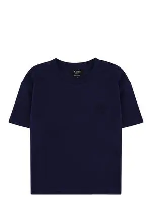 A.p.c. Organic Cotton Mini Fit T-shirt - Blue