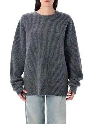 EXTREME CACHMERE EXTREME CACHMERE Ribbed Pure Cashmere Crew Sweater