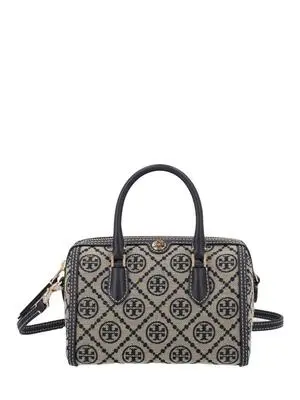 Tory Burch Monogram Drawstring Mini Bucket Bag - Blue