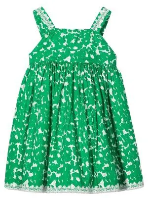 MIMISOL MIMISOL Printed Cotton Dress With Lace Trim