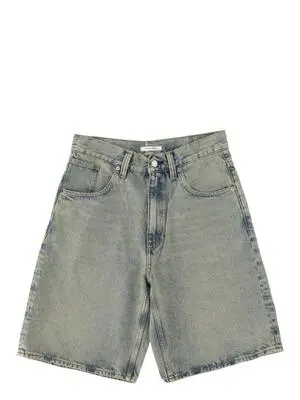 SUNFLOWER 100% Cotton Relaxed Fit Shorts - Denim