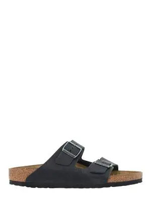 BIRKENSTOCK BIRKENSTOCK Leather Arizona Slip-On Sandals Black
