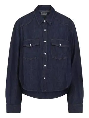 Khaite Grenon Cotton Shirt - Blue