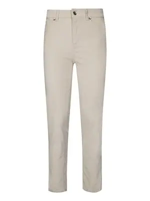 LIUJO Velvet Striped Jeans - Bianco