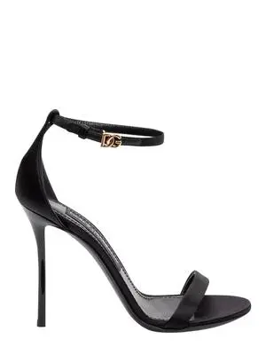 DOLCE & GABBANA DOLCE & GABBANA Black High Heel Ankle Strap Sandals