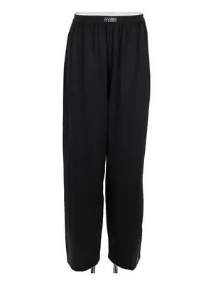 MAISON MARGIELA Relaxed Elastic-waist Trousers - Black