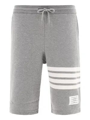 Thom Browne Classic Sweat Shorts With Engineered 4-bar Detailing - Grey