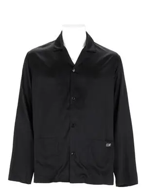 MAISON MARGIELA Silk Blend Long Sleeve Shirt - Black