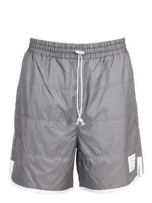 Thom Browne Sporty Ripstop Bermuda Shorts - Silver
