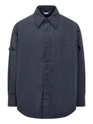 Thom Browne Oversized Shirt With Distinctive Stitching - Navy