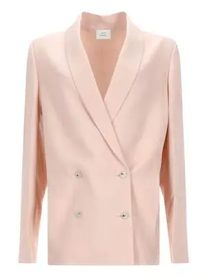 Loulou De Saison Double-breasted Tailored Blazer - Powder
