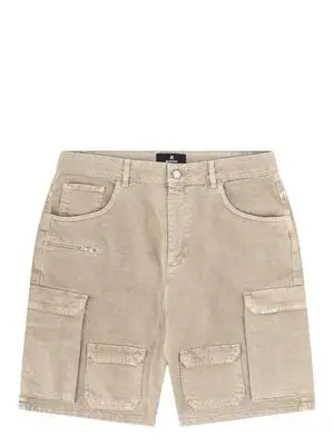 REPRESENT Casual Cotton Cargo Shorts - Beige