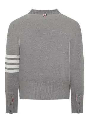 Thom Browne Classic Cardigan - Lt Grey