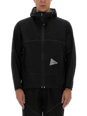 AND WANDER 3l Ul Rain Jacket - Black