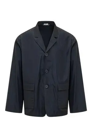 Thom Browne Packable Blazer With Buttoned Pocket - Navy