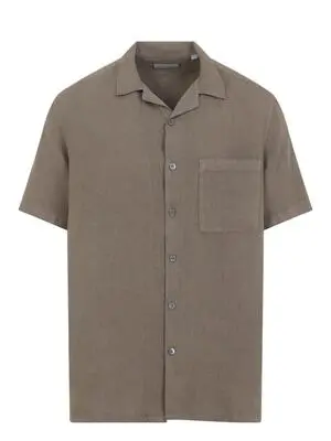 Canali Linen Shirt - Brown