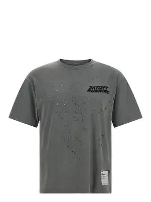 Satisfy Minimalist Tee Fashion Essential - Faded Black