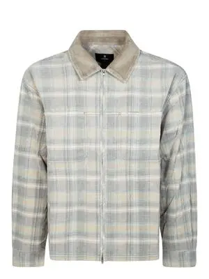 REPRESENT Represent Cord Zip Flannel Shirt UNISEX Azzurro