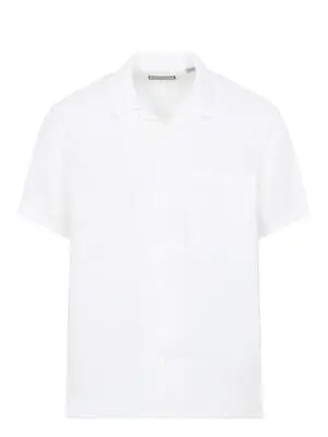 Canali Linen Shirt For Ss26 Collection - White
