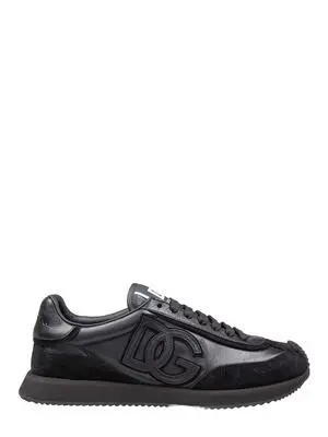 Dolce & Gabbana Cushion Calfskin Sneakers - Black