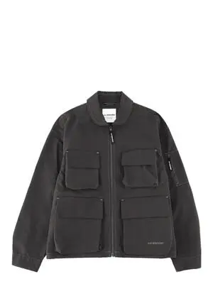 AND WANDER Pocket Zip Jacket - Grey