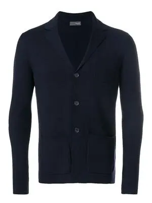 DRUMOHR Knit Blazer-style Cardigan - Blue