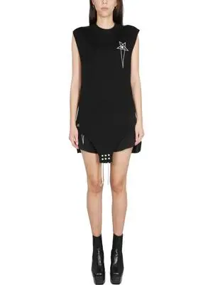 CHAMPION X RICK OWENS Body Sl" Cotton Sleeveless Top - Black
