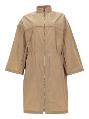 Fabiana Filippi Trench Coat With Zip Detail - Beige