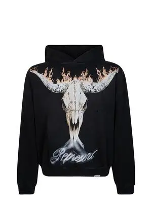 REPRESENT British Cowboys Skull Graphic Sweatshirt - Nero