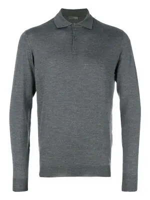 DRUMOHR Merino Wool Polo Shirt Fall/winter 2025 - Grey