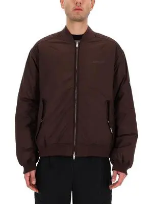 REPRESENT Boxy Fit Bomber Jacket - Brown