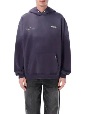 REPRESENT Oversized Graphic Hoodie - Plum