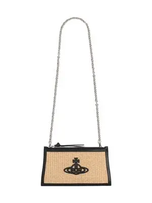 VIVIENNE WESTWOOD Vivienne Westwood Mini Intrecciata Clutch Purse With Chain Strap