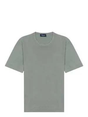 DRUMOHR Ribbed-trim Crew-neck T-shirt - Grey