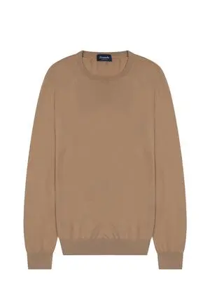 DRUMOHR Classic Cotton Sweatshirt - Beige