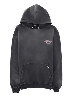 REPRESENT REPRESENT Dualitand Mini Sweatshirt With Unique Stamp Design Charcoal