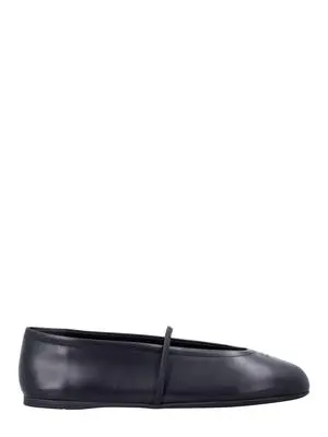 Miu Miu Leather Ballet Flats - Nero