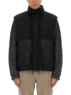 REPRESENT Padded Vest - Black