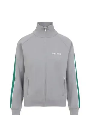 Miu Miu Technical Yarn Zipper Sweatshirt - Multicolour