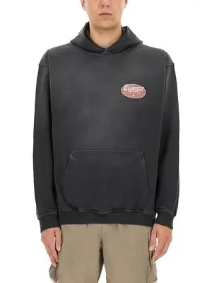 REPRESENT Luxury Regular Fit Sweatshirt - Black
