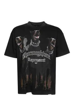 REPRESENT Represent Men's Thoroughbred Graphic T-Shirt Nero