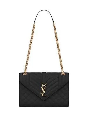 Saint Laurent Quilted Leather Chain Shoulder Bag - Nero