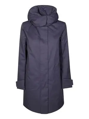 SAVE THE DUCK Wool Technical Jacket With Detachable Hood - Blu