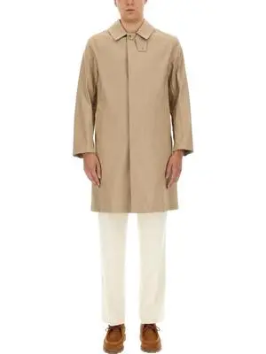Mackintosh Manchester Single-breasted Car Coat - Beige