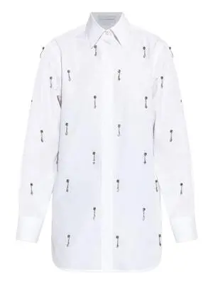 Stella McCartney Embellished Oxford Shirt - White